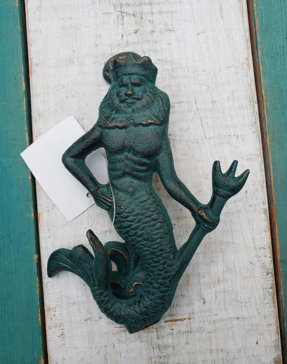 Merman - Triton - King Neptune Door Knocker – Tiki Decor Plus