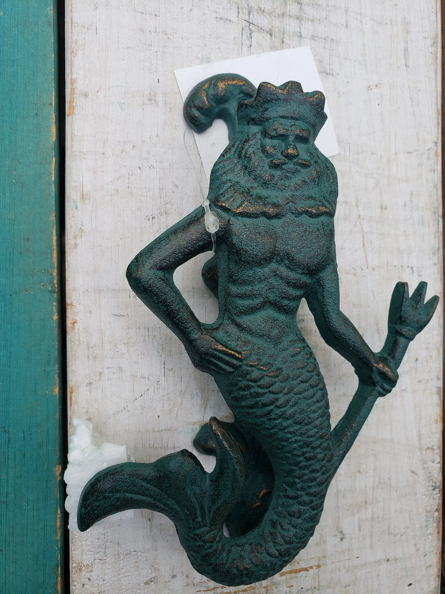 Merman - Triton - King Neptune Door Knocker – Tiki Decor Plus